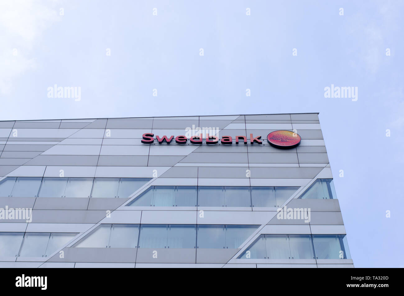 Stockholm, Sweden - 18 May 2019. A view from the outside of the swedish ...