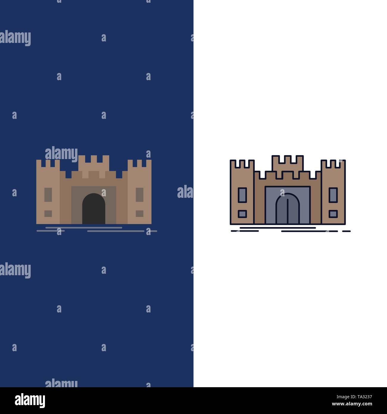 Medieval defense structure Stock Vector Images - Alamy