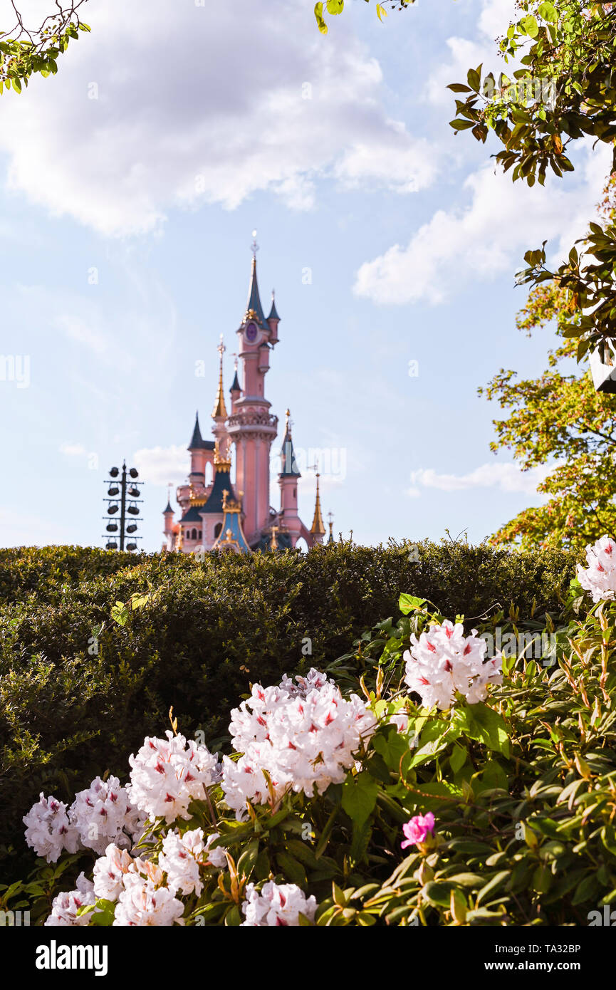 Princess Castle at Disneyland Amusement Park. Fun for the whole family ...
