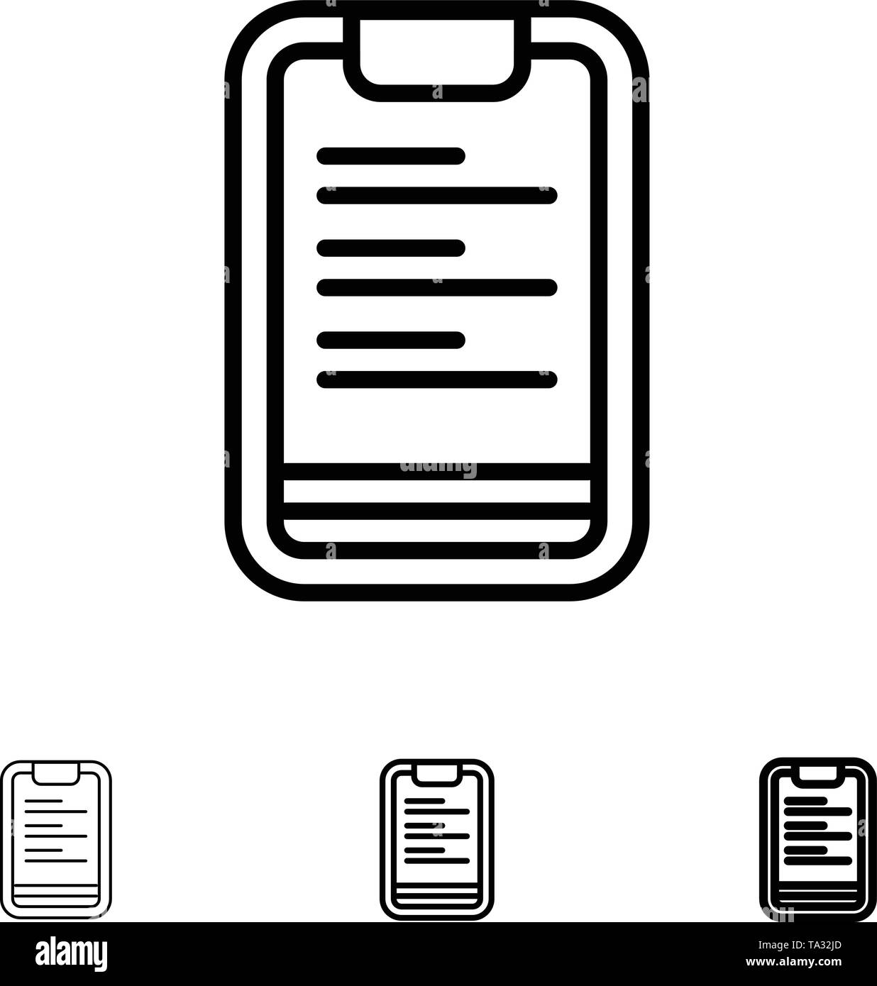 Black Clipboard Stock Vector Images - Alamy