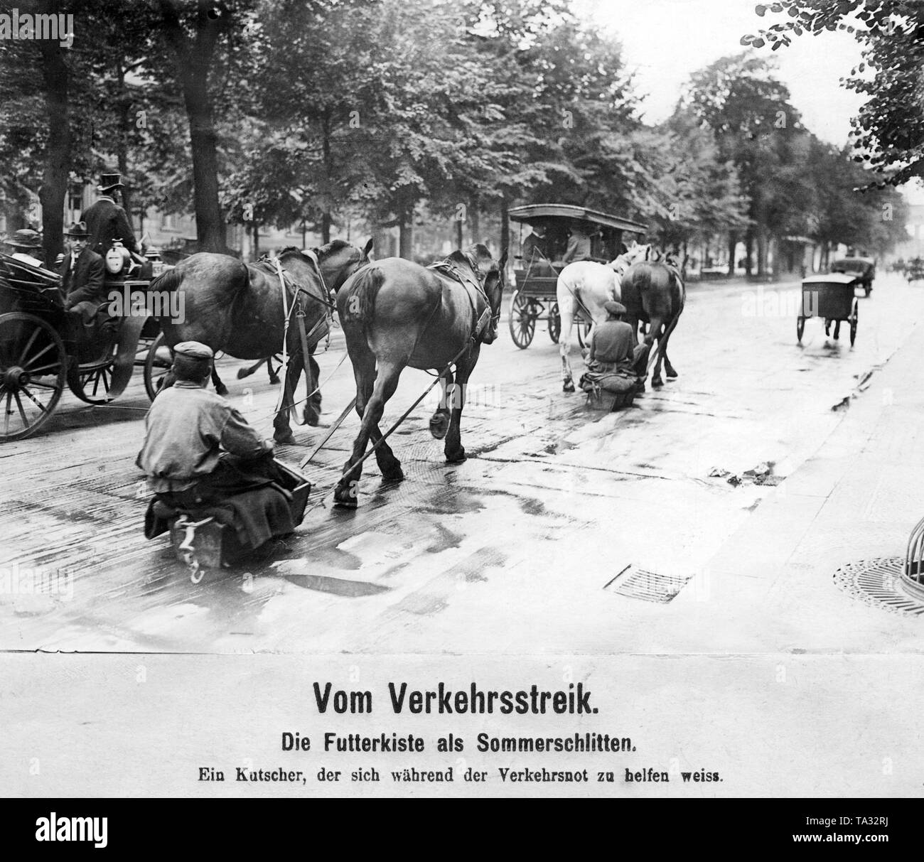Horses feeding time Black and White Stock Photos & Images - Alamy