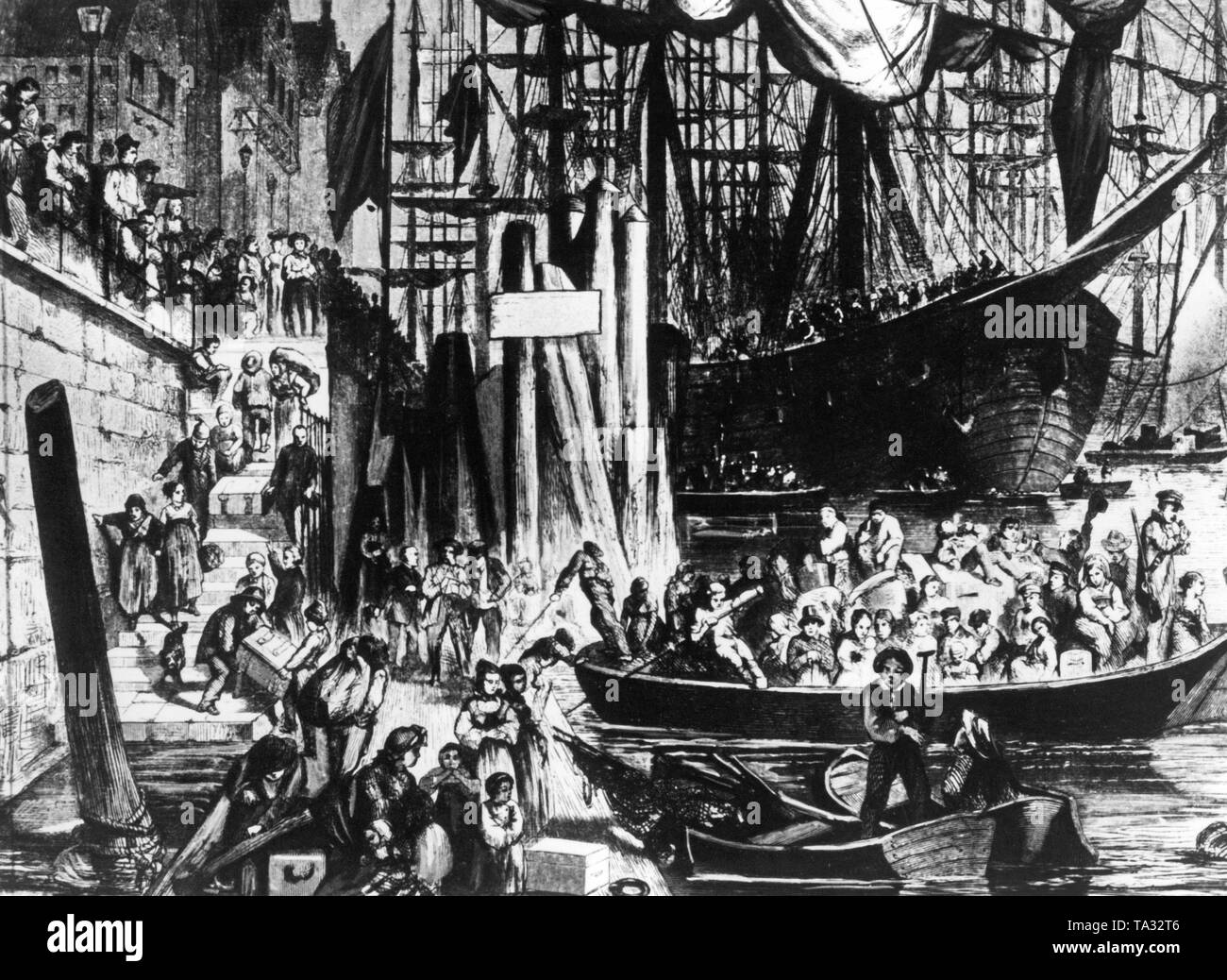 German emigrants ship hi-res stock photography and images - Alamy