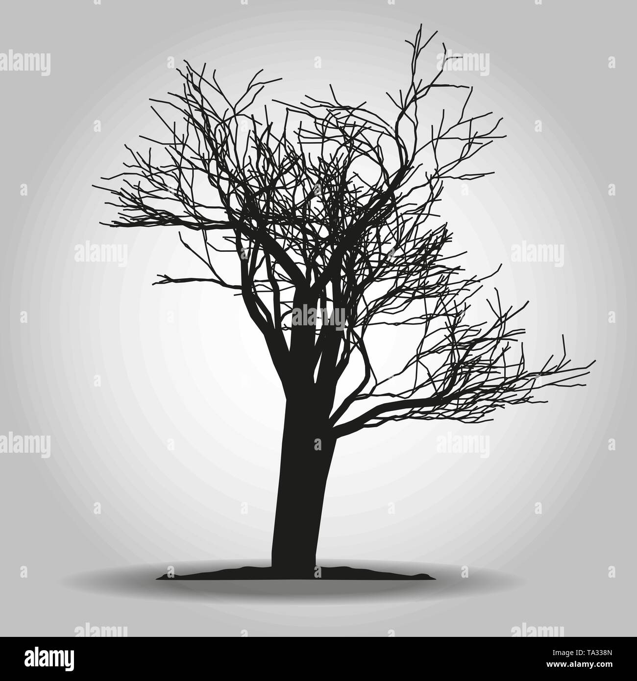 Tree icon. Forest symbol. Flat web sign on white background. Vector ...