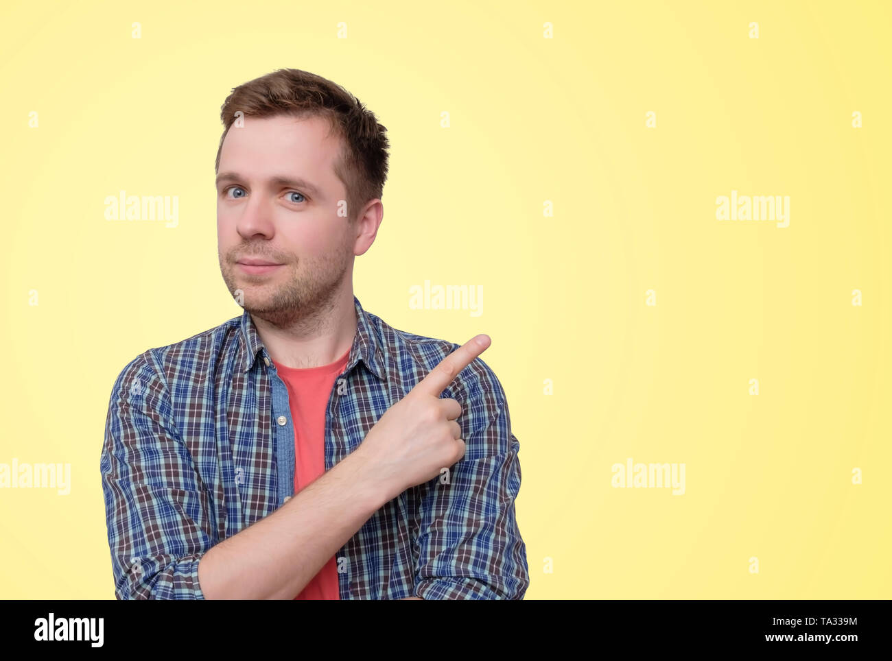 Two finger point hi-res stock photography and images - Alamy