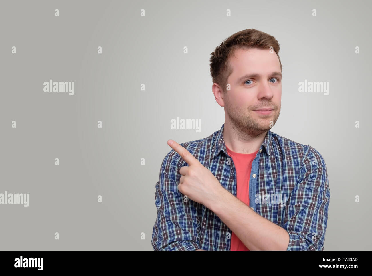 Two finger point hi-res stock photography and images - Alamy