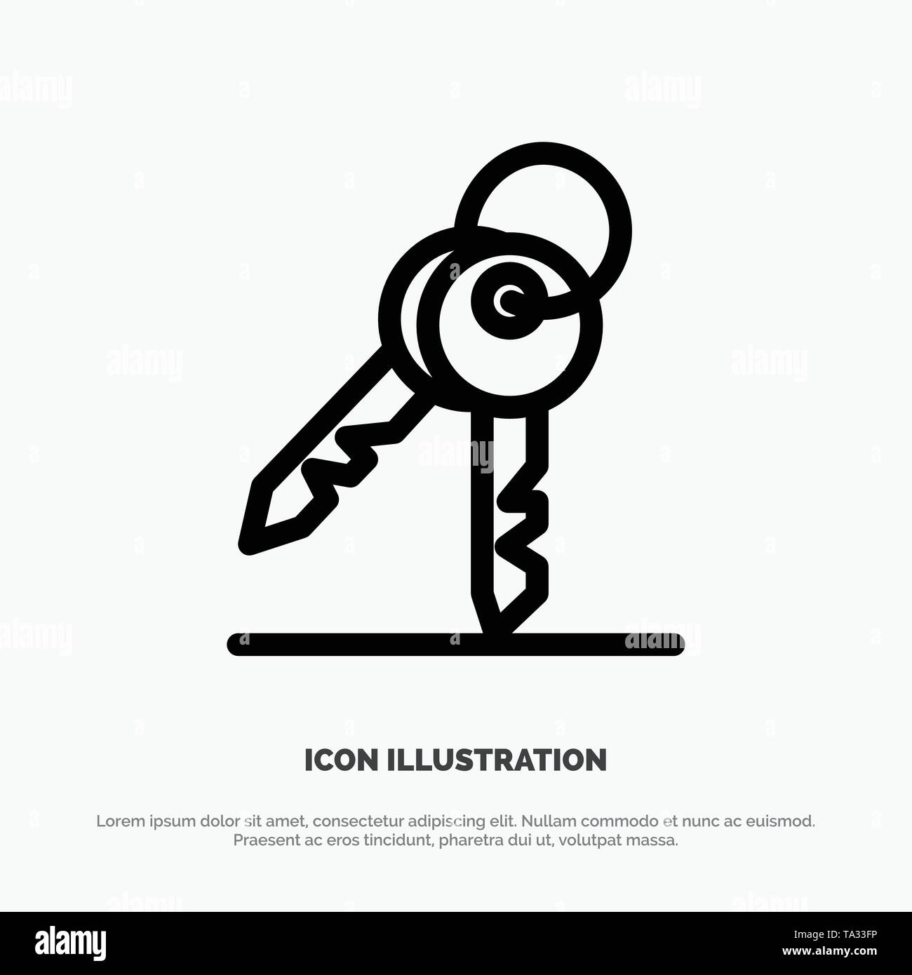 Hotel keys hand Stock Vector Images - Alamy