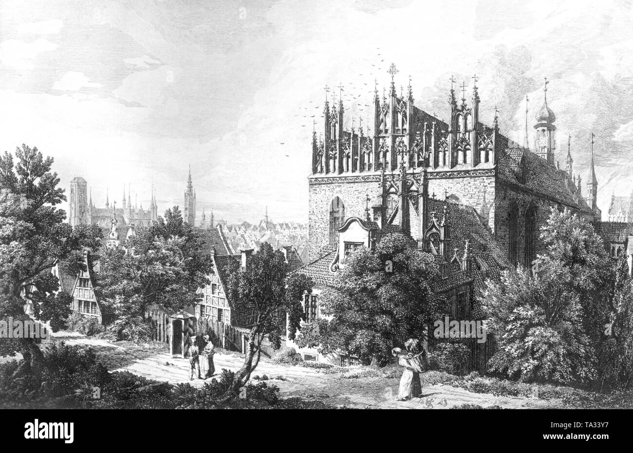 This painting by the German painter Johann Karl Schultz shows the ...