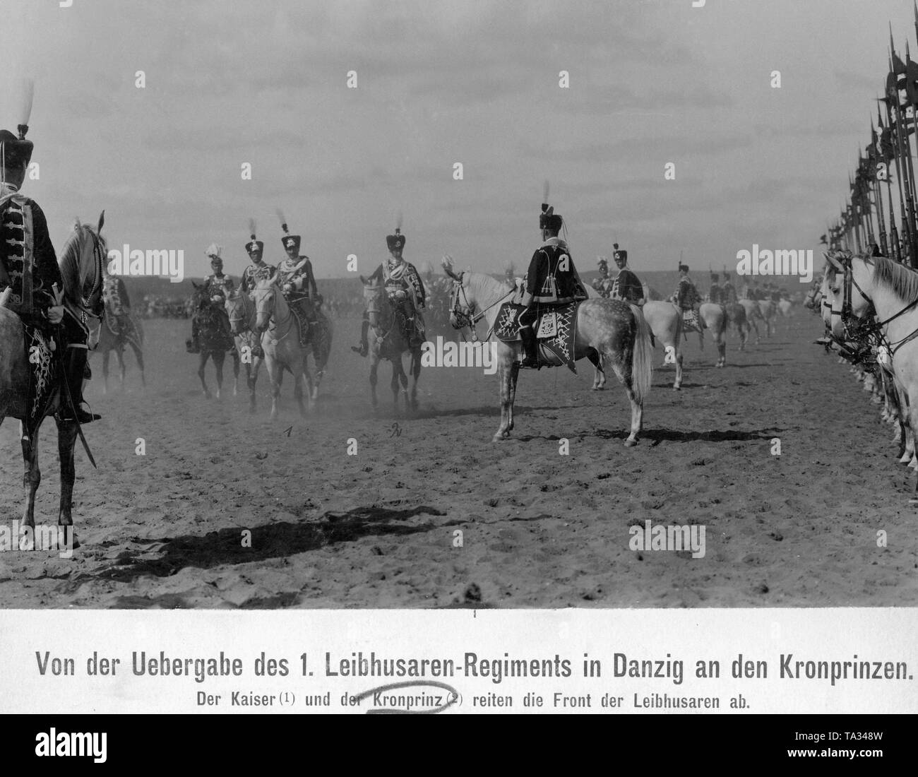 Uniform of 1st regiment of hussars Black and White Stock Photos ...