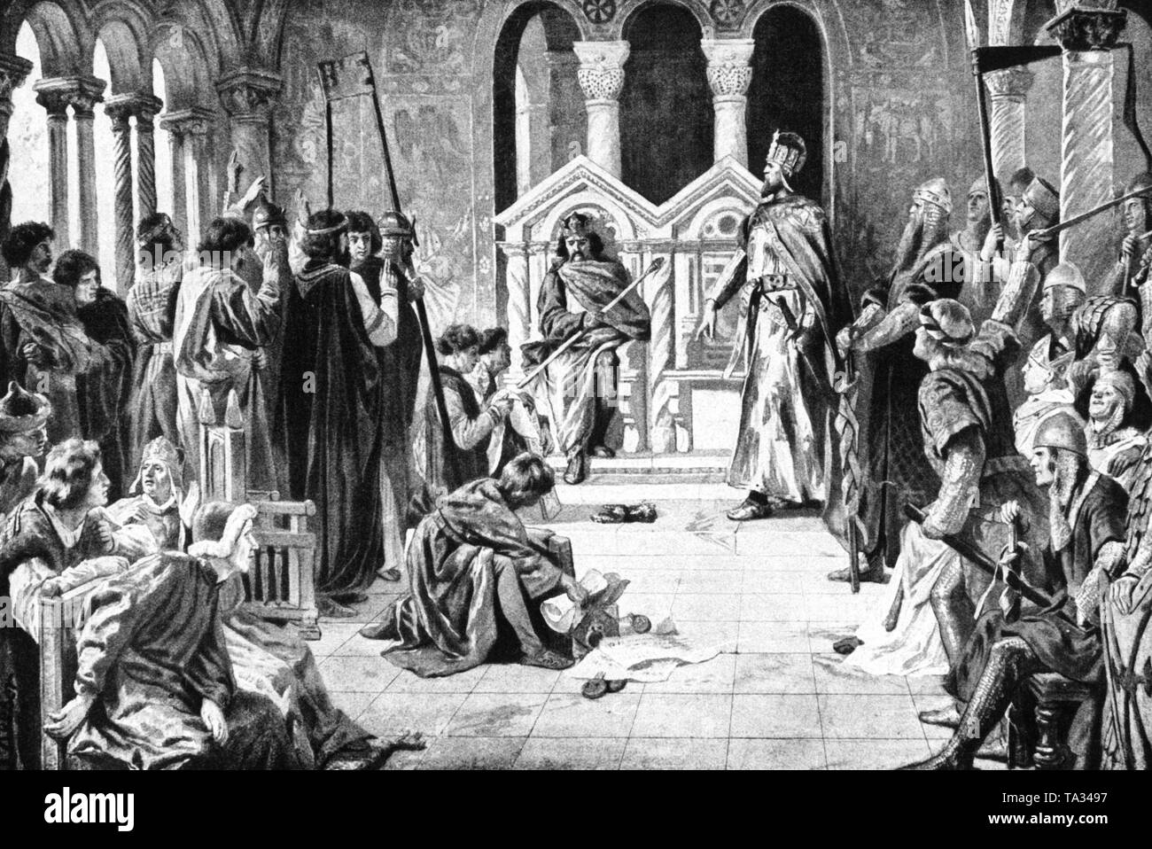 The German Emperor Heinrich III challenges Henry I of France to a duel ...