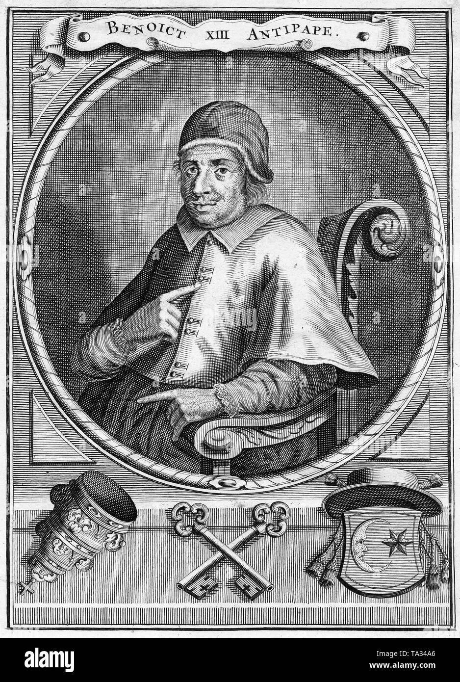 Antipope benedict xiii Black and White Stock Photos & Images - Alamy