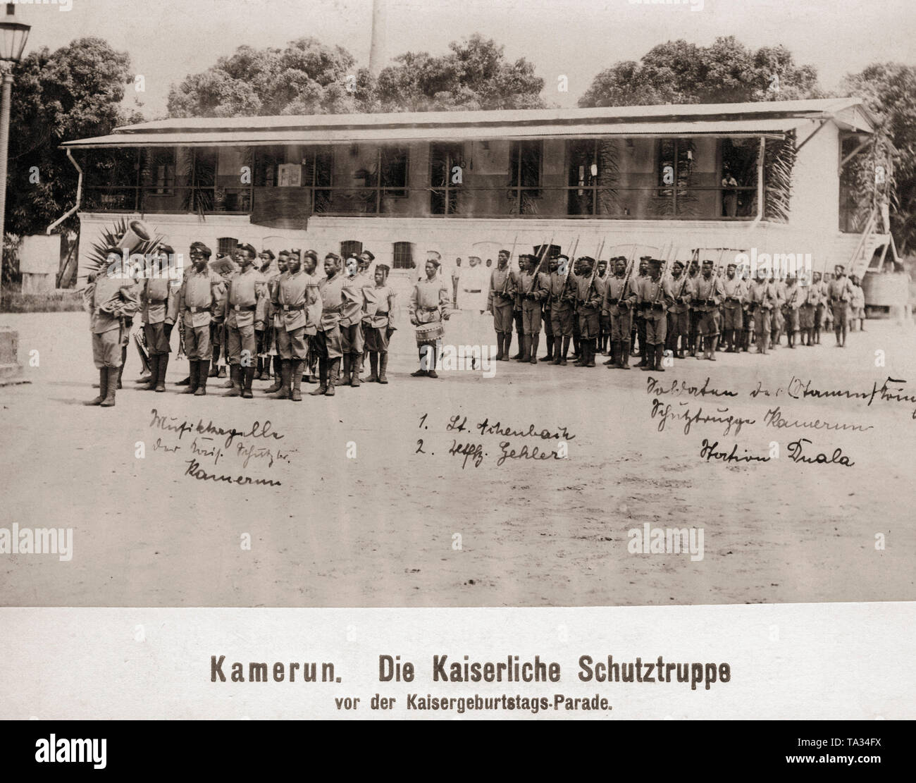 The imperial protection force before the Emperor's birthday parade in ...