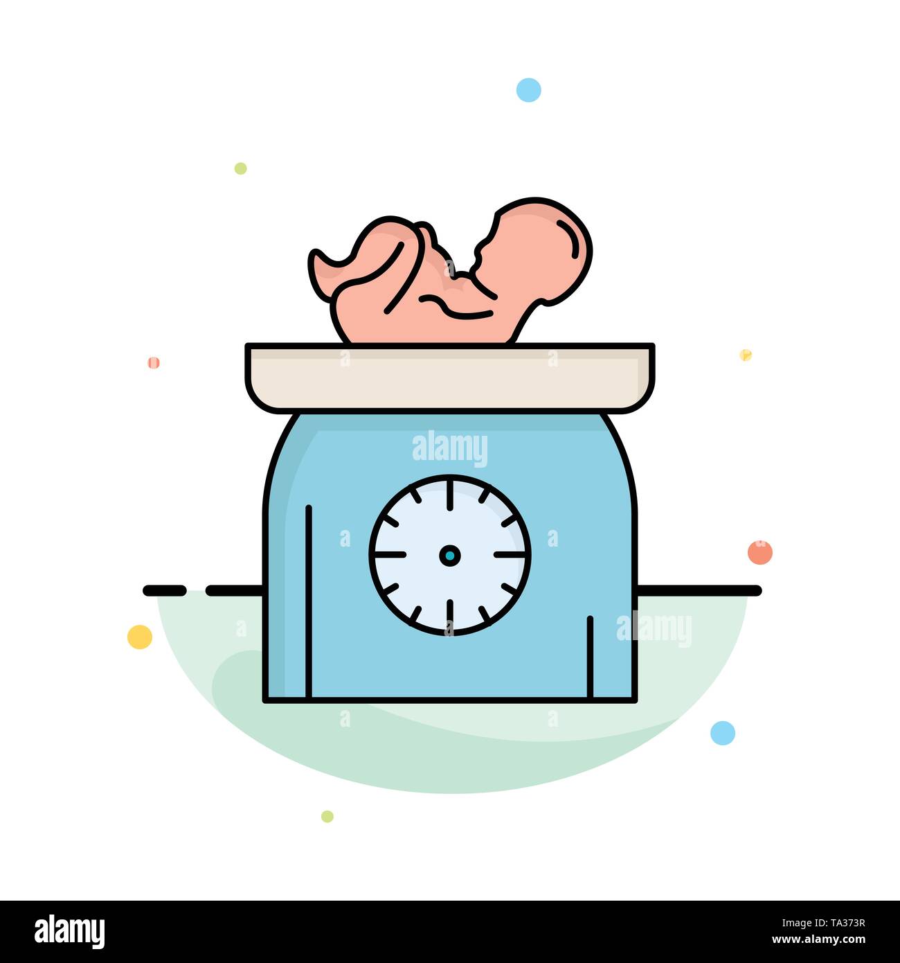 Baby weight vector vectors hi-res stock photography and images - Alamy