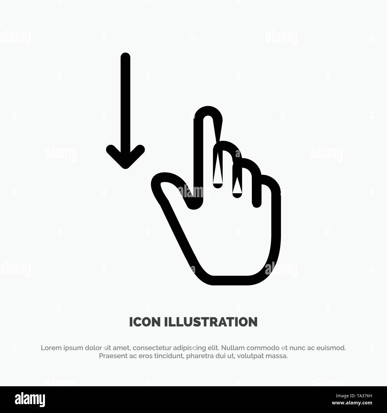 Hand palm down Stock Vector Images - Alamy
