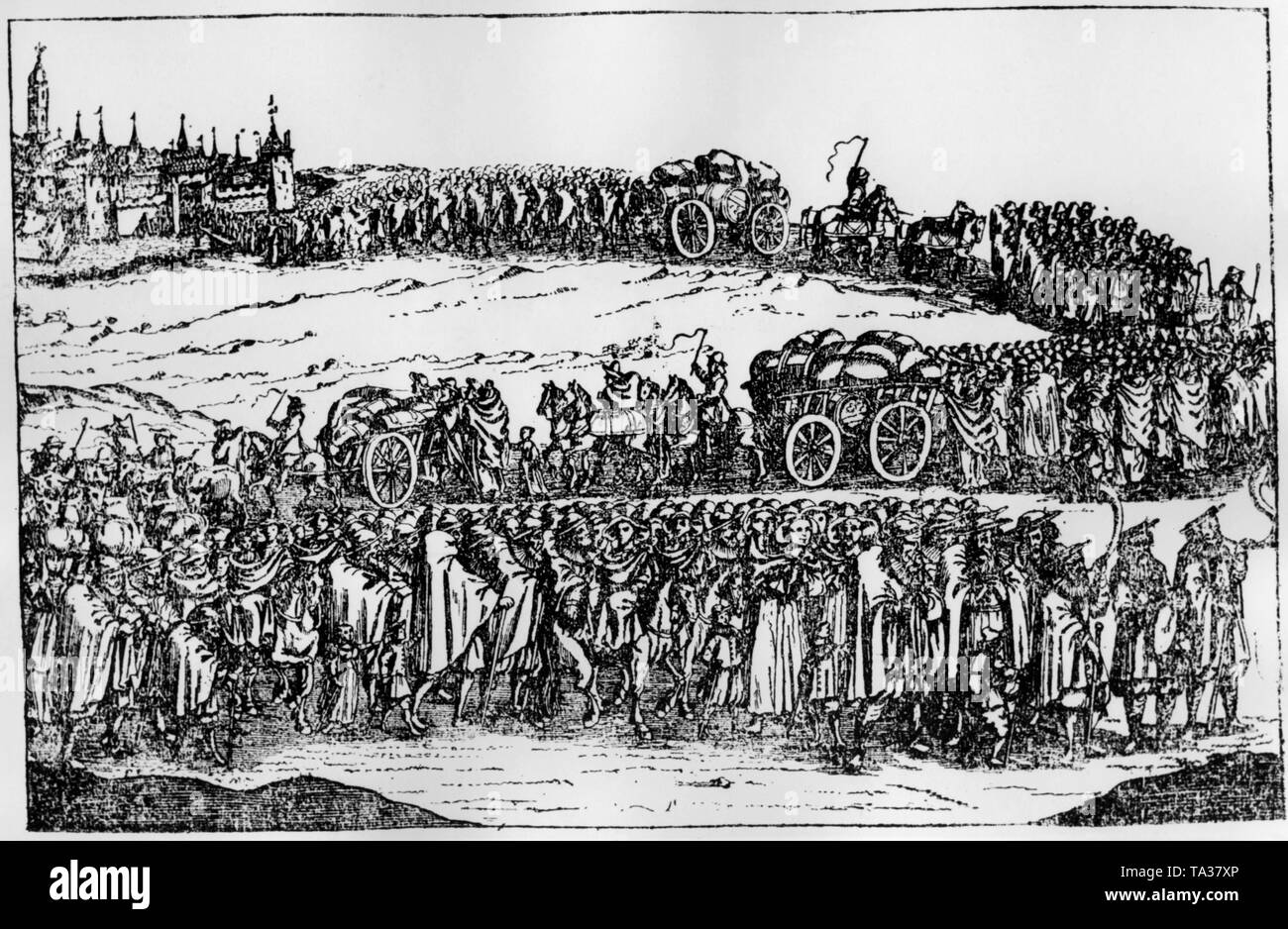 Expulsion of the Jews from Vienna. The expulsion was ordered and ...