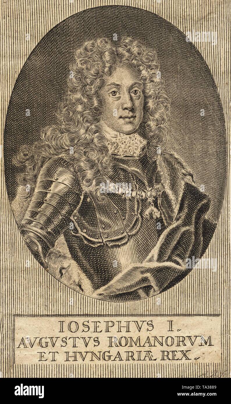 Portrait of Joseph I (1678–1711), Holy Roman Emperor, King of Germany ...