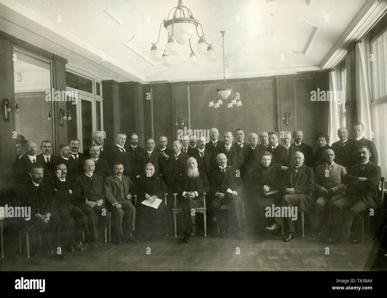 Group image of delegates of the National Assembly Stock Photo - Alamy