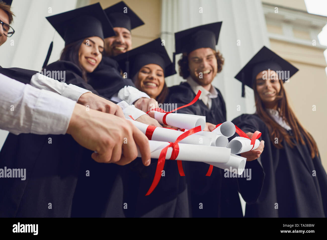 Receiving diploma hi-res stock photography and images - Alamy