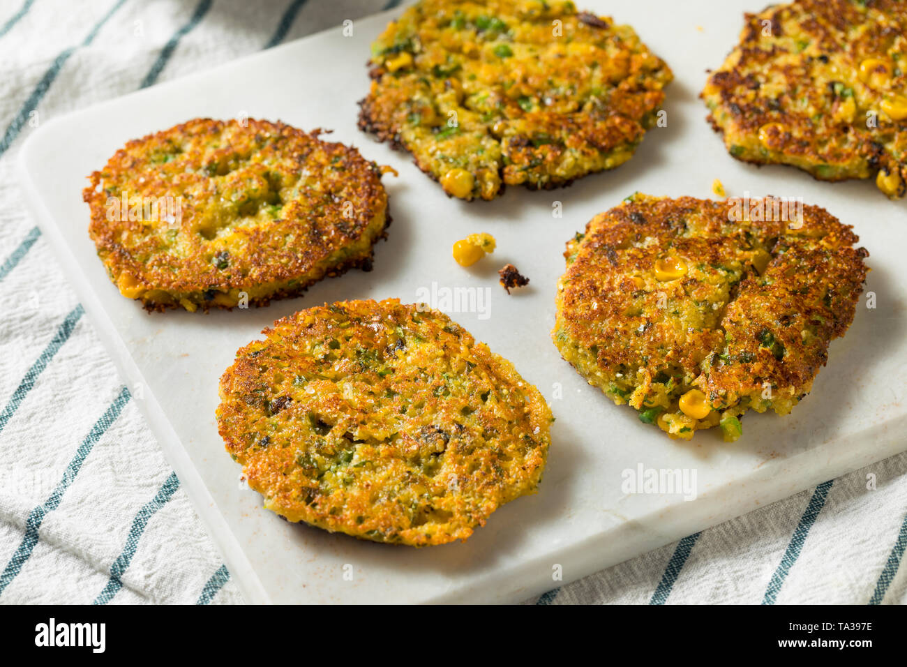 Homemade Cheese and Corn Arepas with Green Onion Stock Photo - Alamy