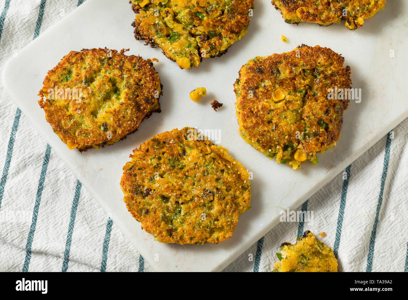 Homemade Cheese and Corn Arepas with Green Onion Stock Photo - Alamy