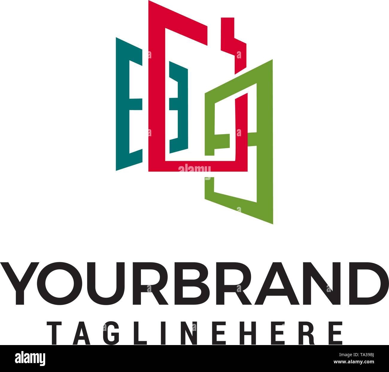 windows logo design concept template vector Stock Vector Image & Art ...