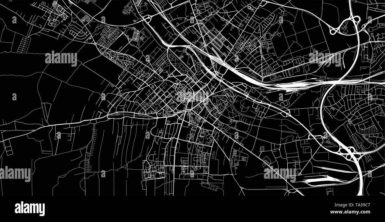 Urban vector city map of Gliwice, Poland Stock Vector Image & Art - Alamy