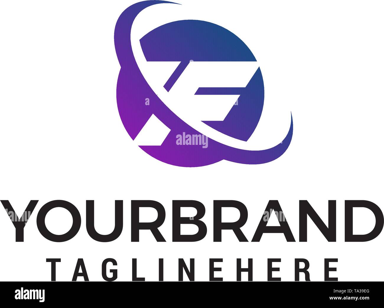 letter F logo design concept template vector Stock Vector Image & Art ...