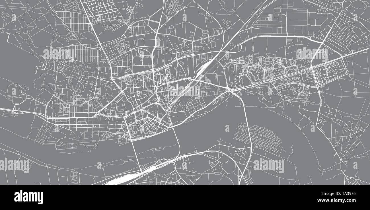 Urban vector city map of Torun, Poland Stock Vector Image & Art - Alamy