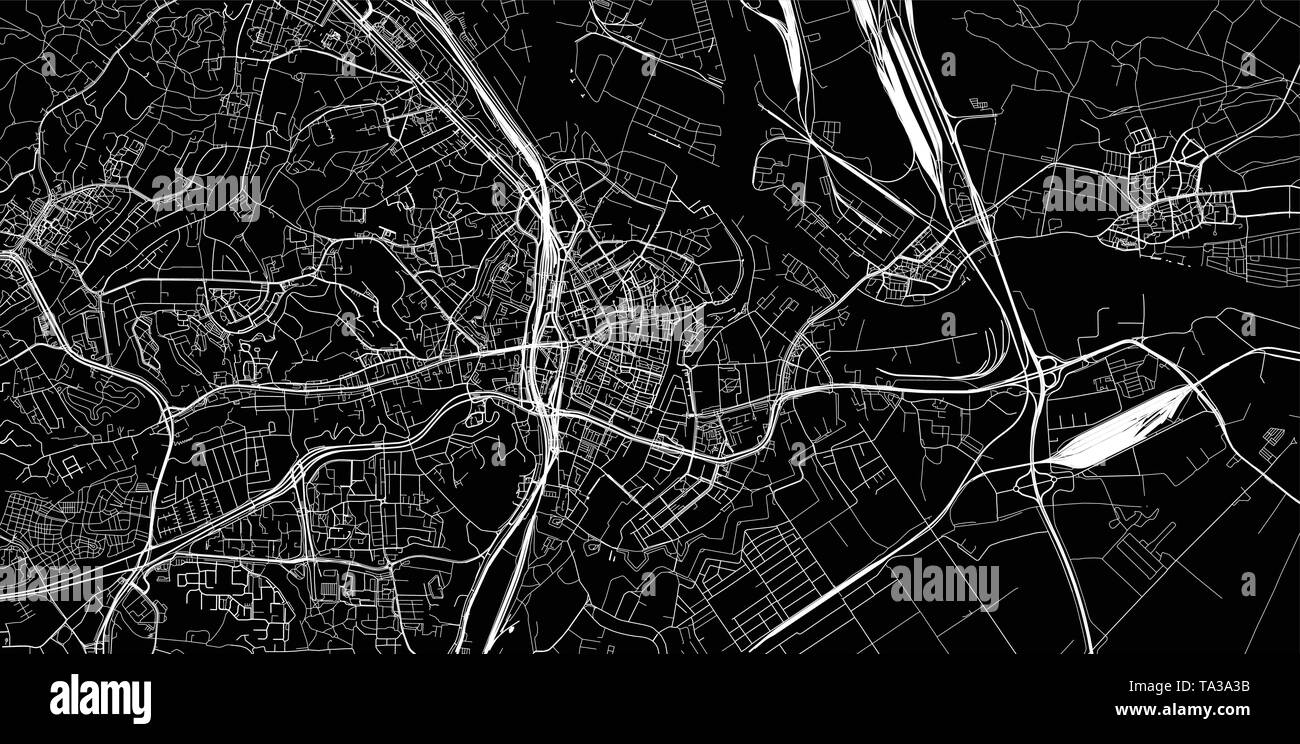 Urban vector city map of Gdansk, Poland Stock Vector Image & Art - Alamy