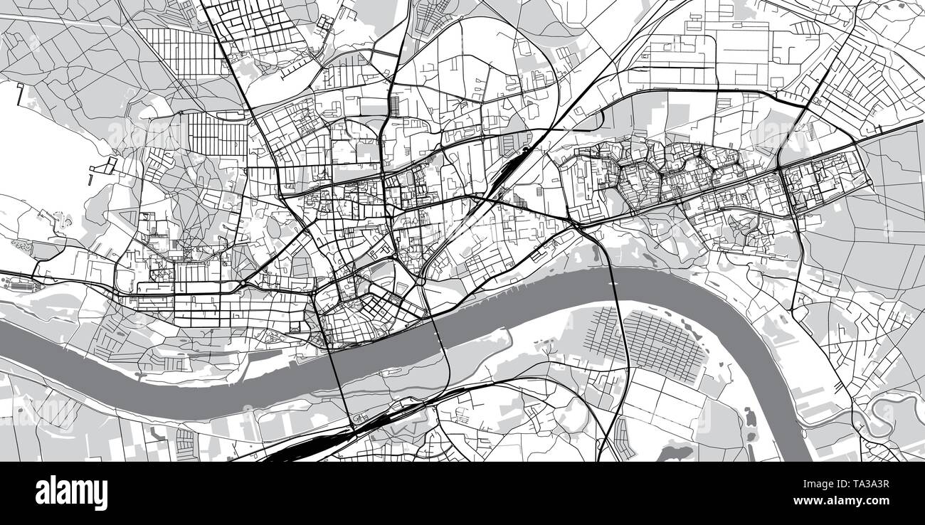 Urban vector city map of Torun, Poland Stock Vector Image & Art - Alamy