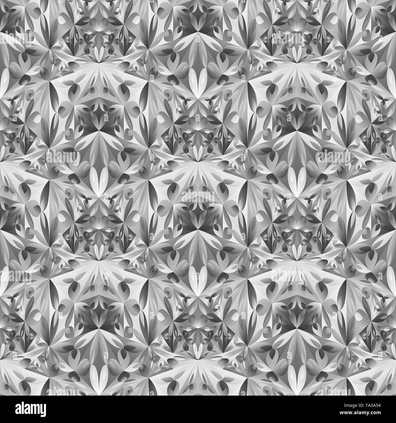 Triangular floral design Black and White Stock Photos & Images - Alamy