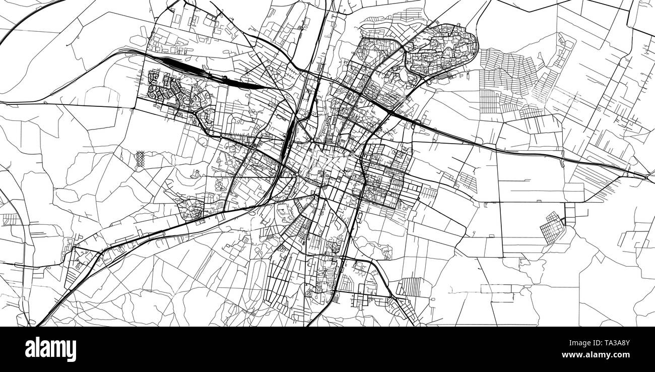 Map of kielce Black and White Stock Photos & Images - Alamy