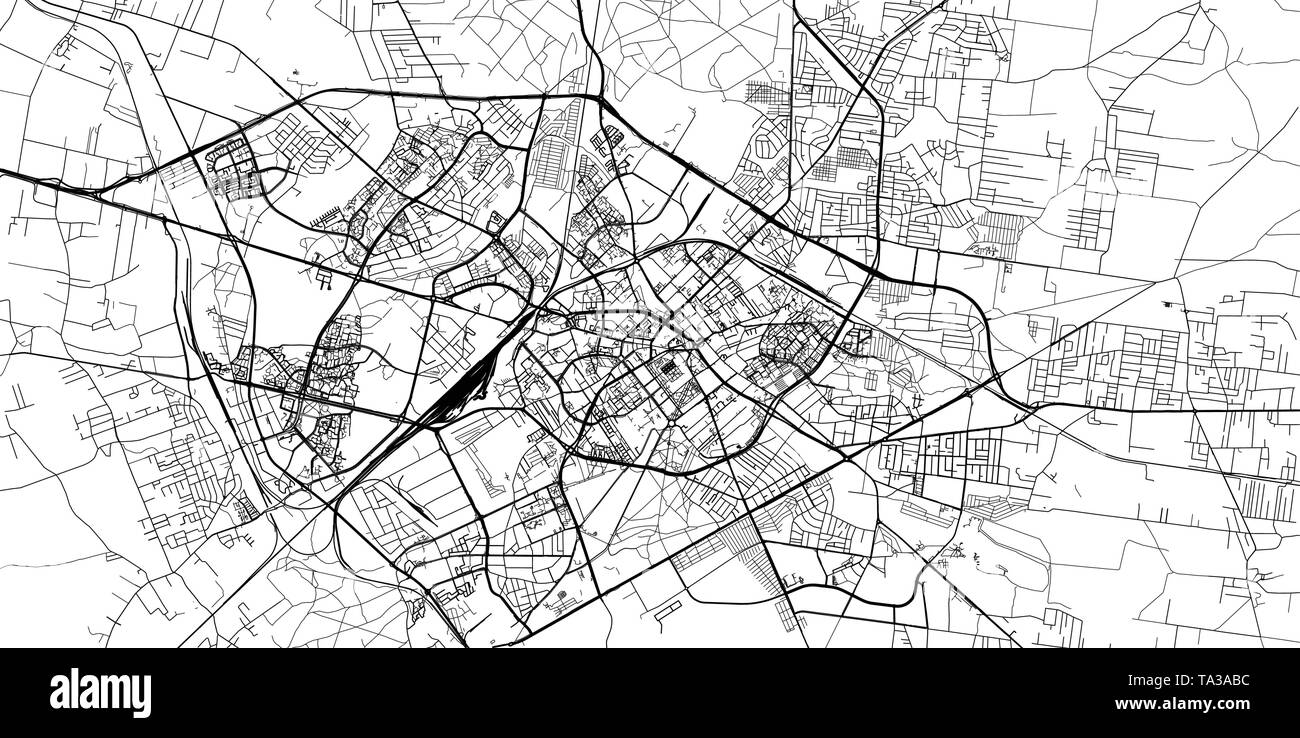 Map of bialystok Black and White Stock Photos & Images - Alamy