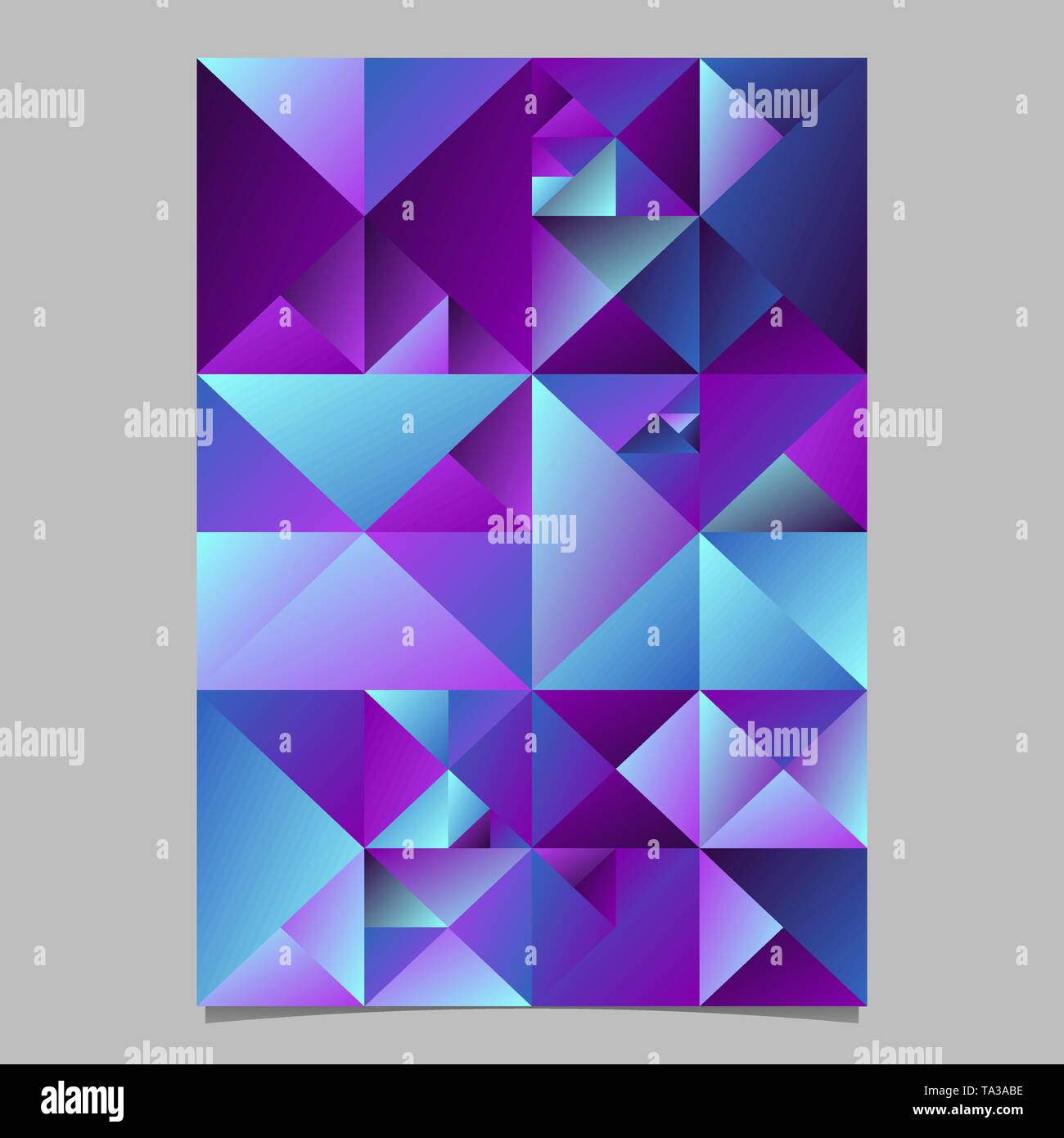 Abstract geometrical polygonal triangle poster background template ...