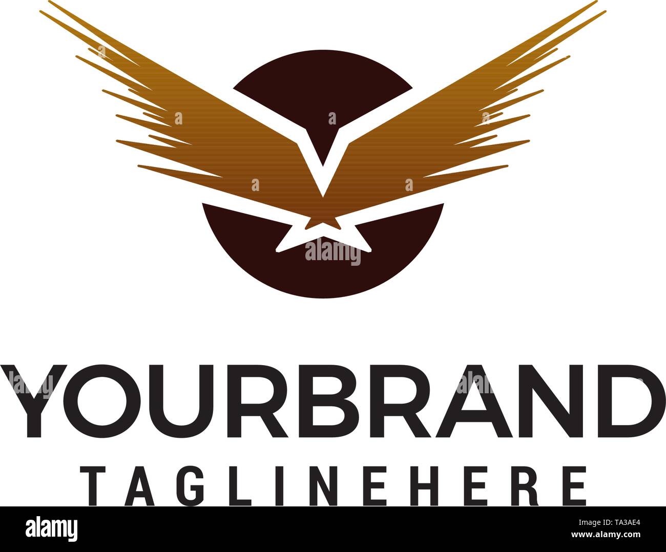 3d eagle logo hi-res stock photography and images - Alamy