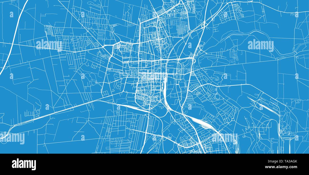 Urban vector city map of Czestochowa, Poland Stock Vector Image & Art ...