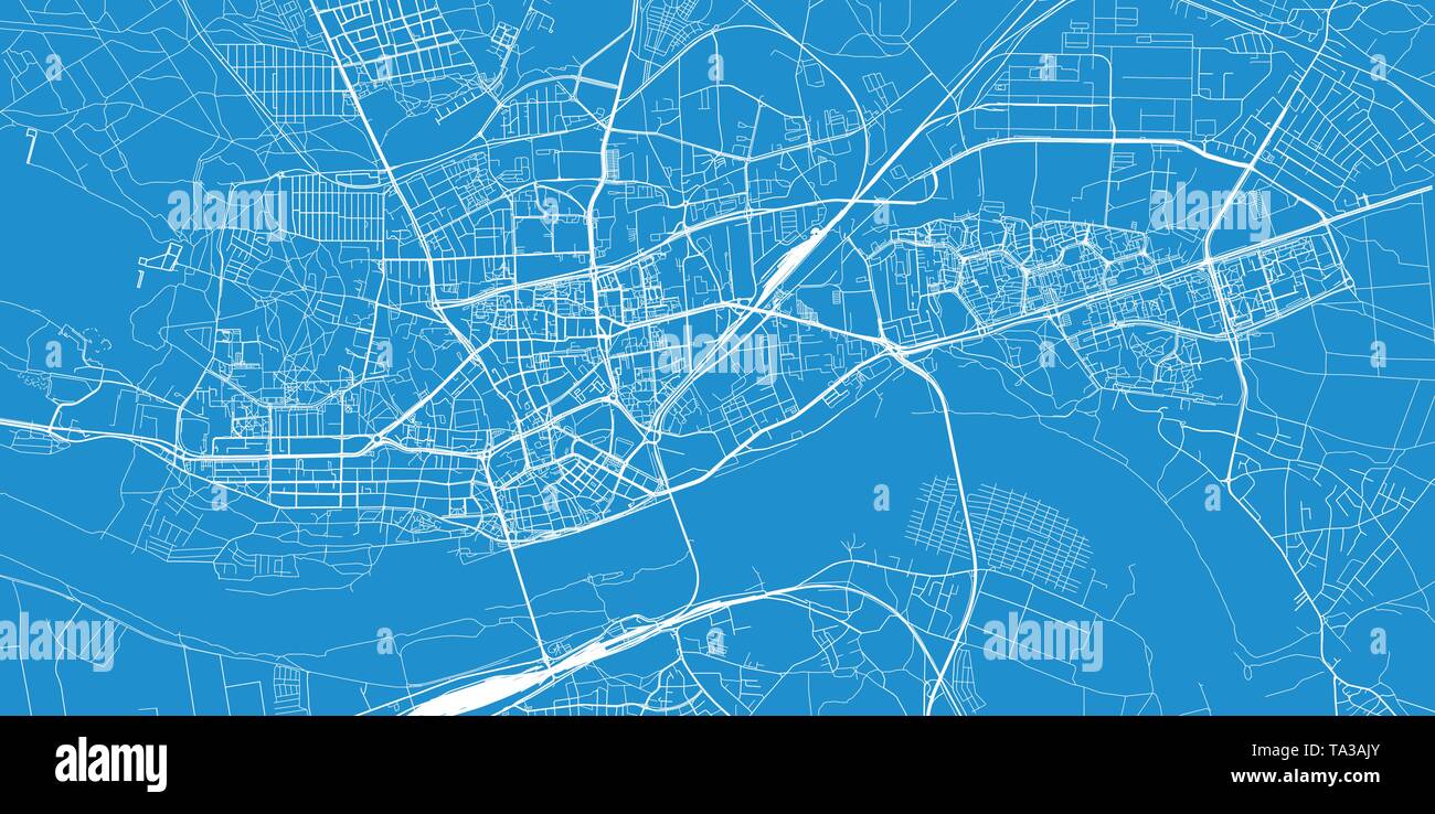 Urban vector city map of Torun, Poland Stock Vector Image & Art - Alamy