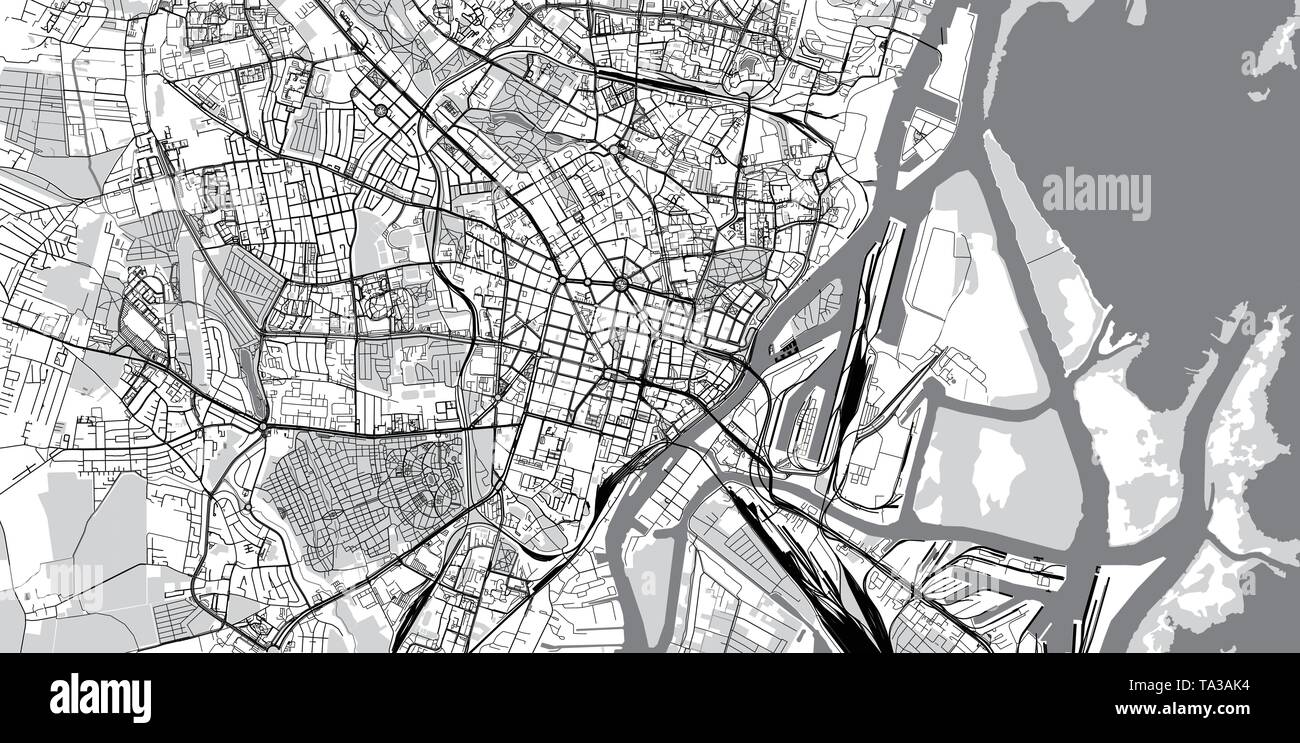 Urban vector city map of Szczecin, Poland Stock Vector Image & Art - Alamy