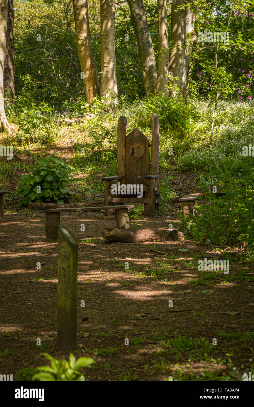 Troon, Scotland, UK - may 19, 2019: The fairy glen footpaths of ...