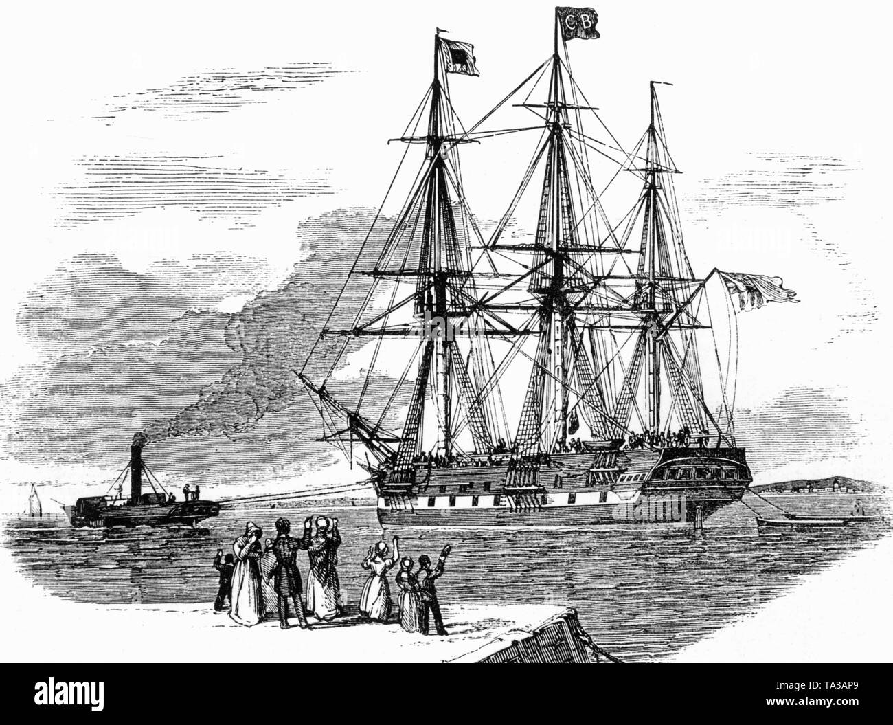 1850 ship hi-res stock photography and images - Alamy