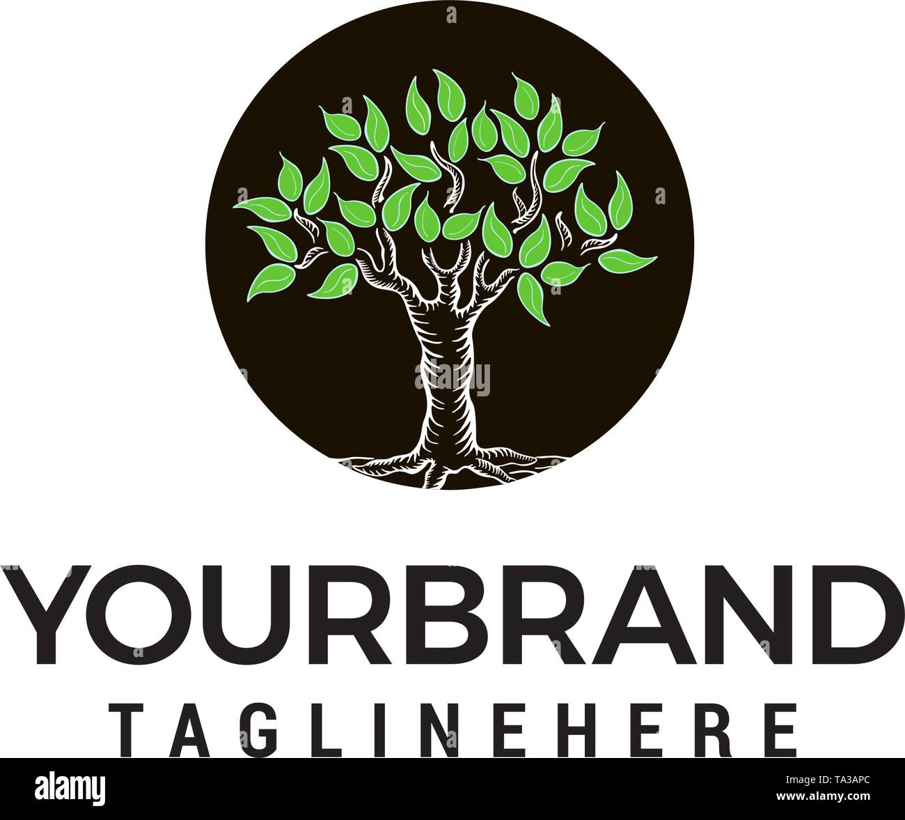tree logo design concept template vector Stock Vector Image & Art - Alamy