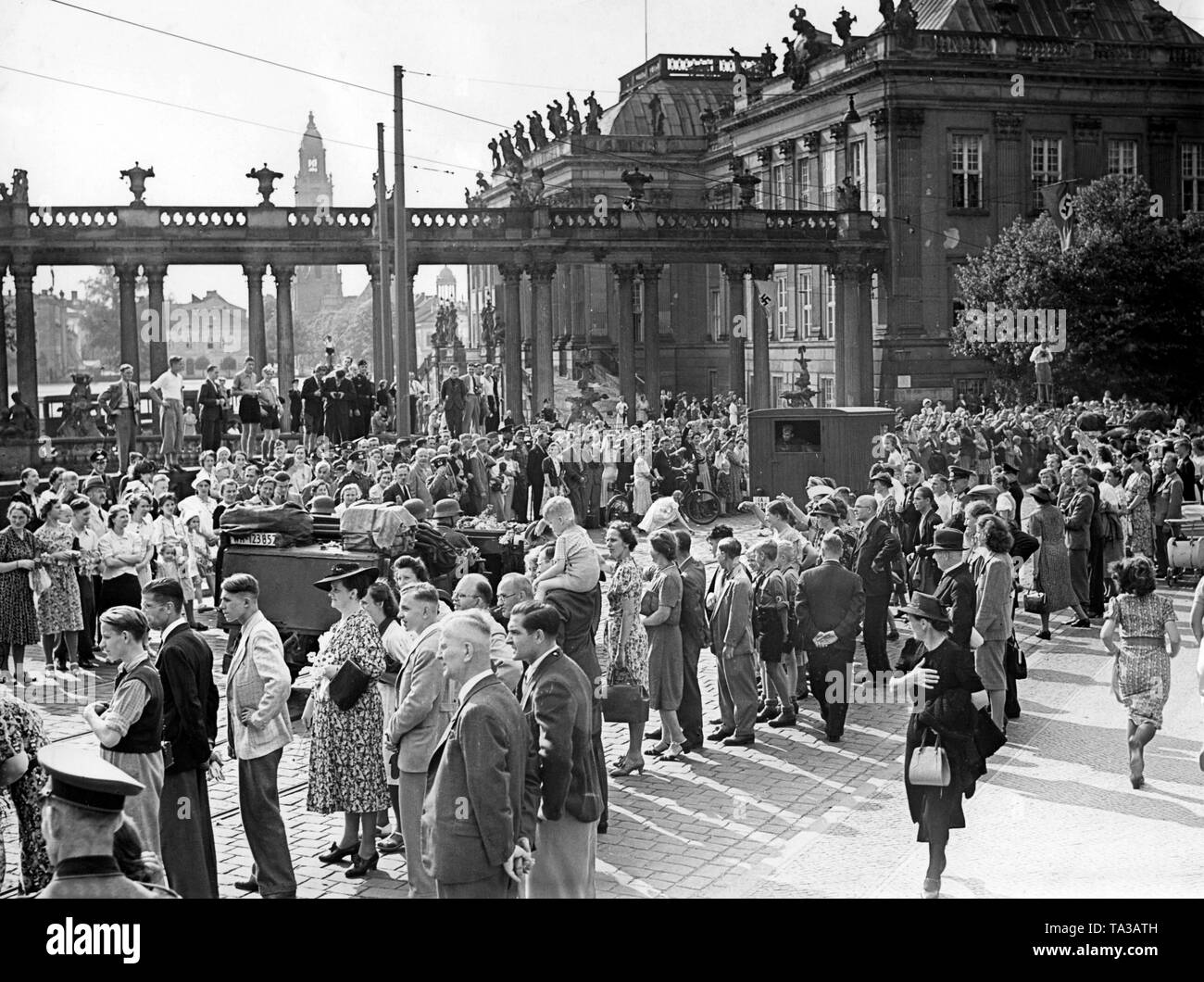 People cheer in a victory parade after the military campaign of the ...