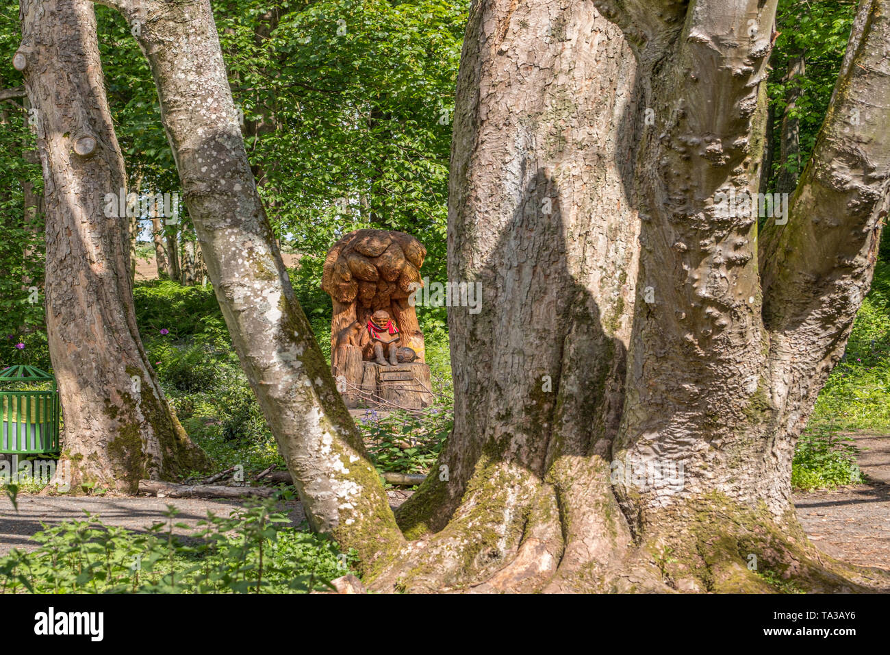 Troon, Scotland, UK - may 19, 2019: The fairy glen footpaths of ...