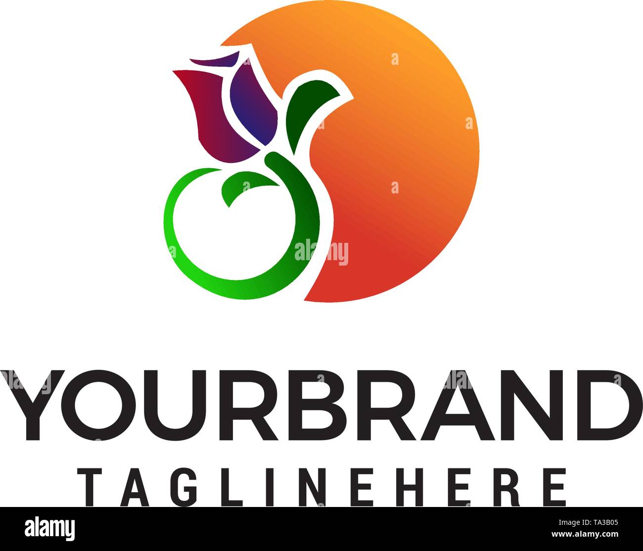 tulip logo design concept template vector Stock Vector Image & Art - Alamy