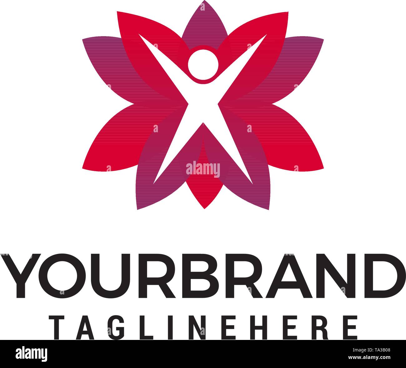 healthy life logo design concept template vector Stock Vector Image ...