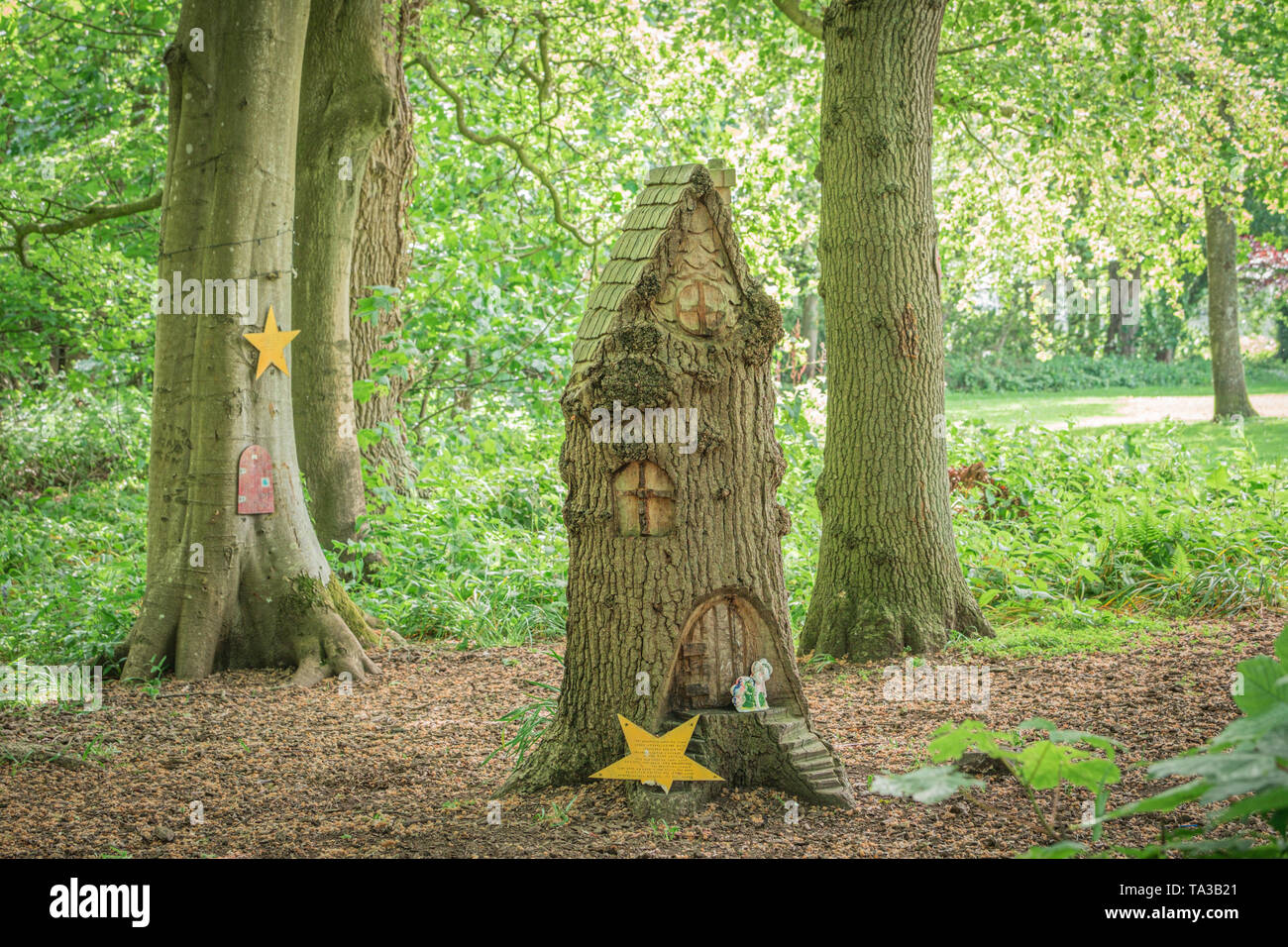 Troon, Scotland, UK - may 19, 2019: The fairy glen footpaths of ...