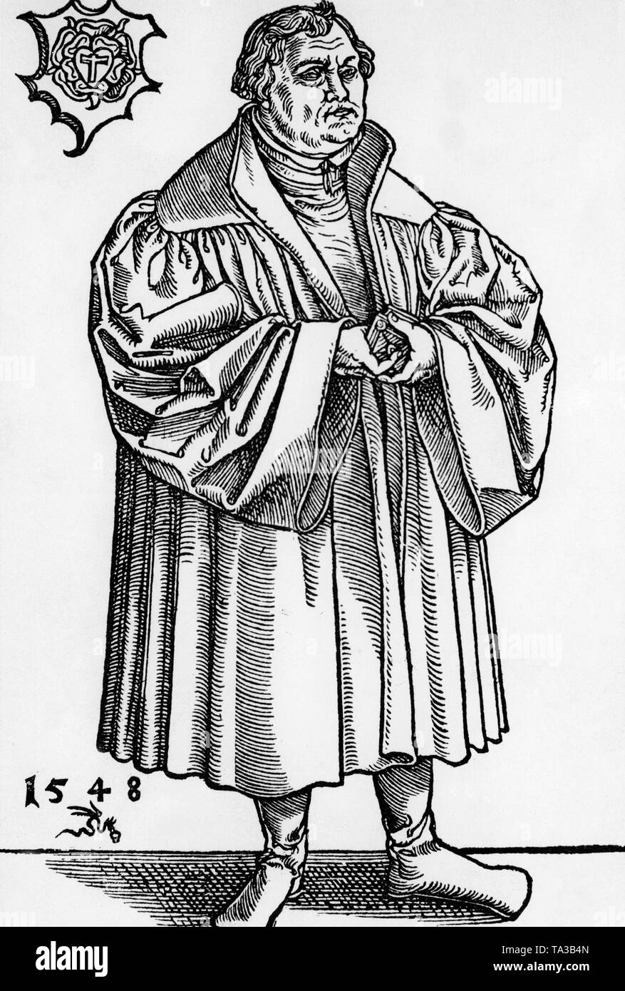 Woodcut cranach Black and White Stock Photos & Images - Alamy