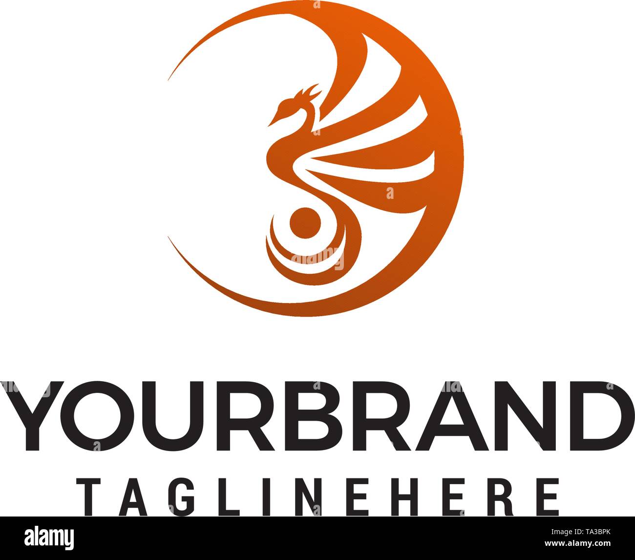 phoenix logo design concept template vector Stock Vector Image & Art ...