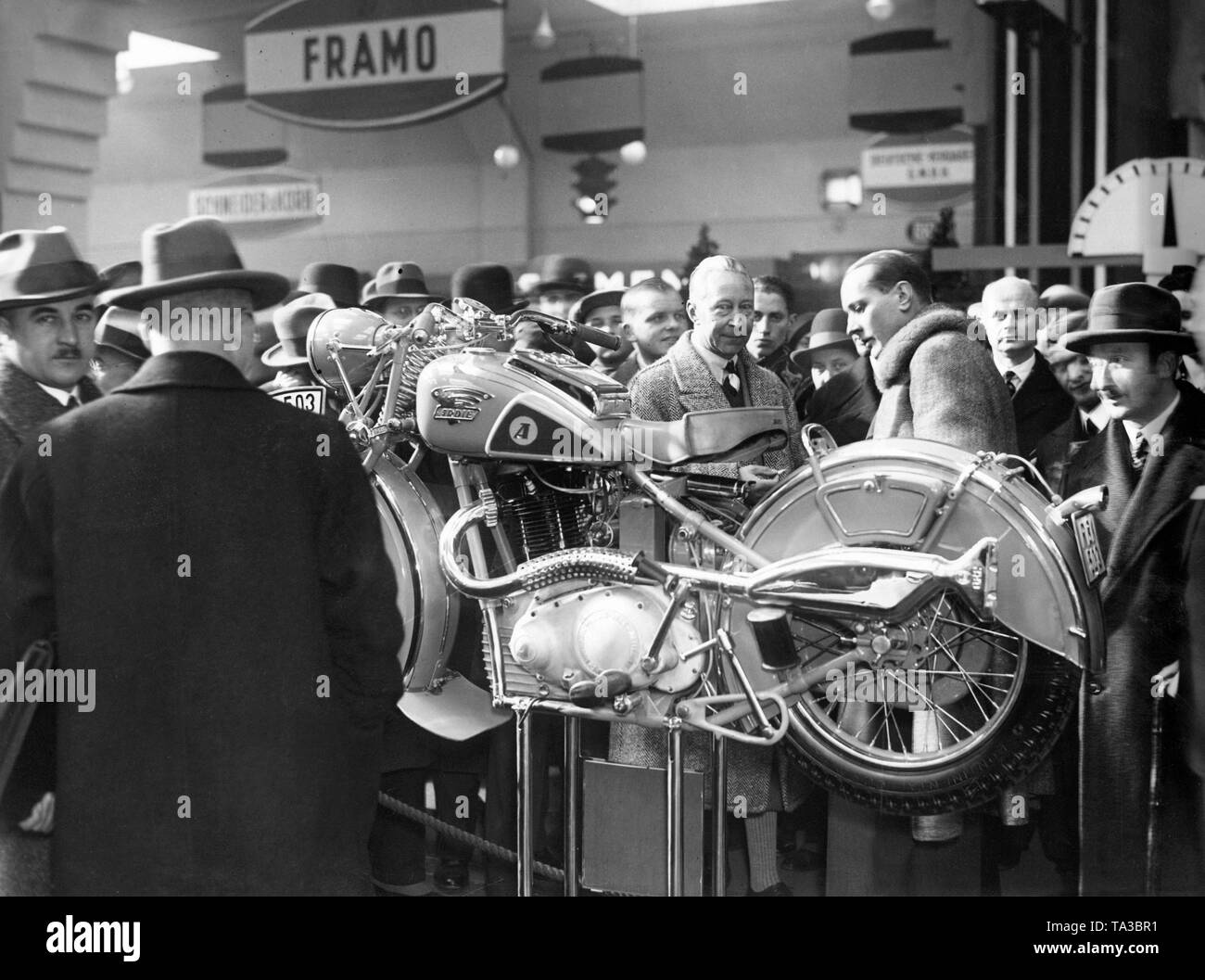 Crown Prince Wilhelm (in the middle behind the motorcycle) probably at ...