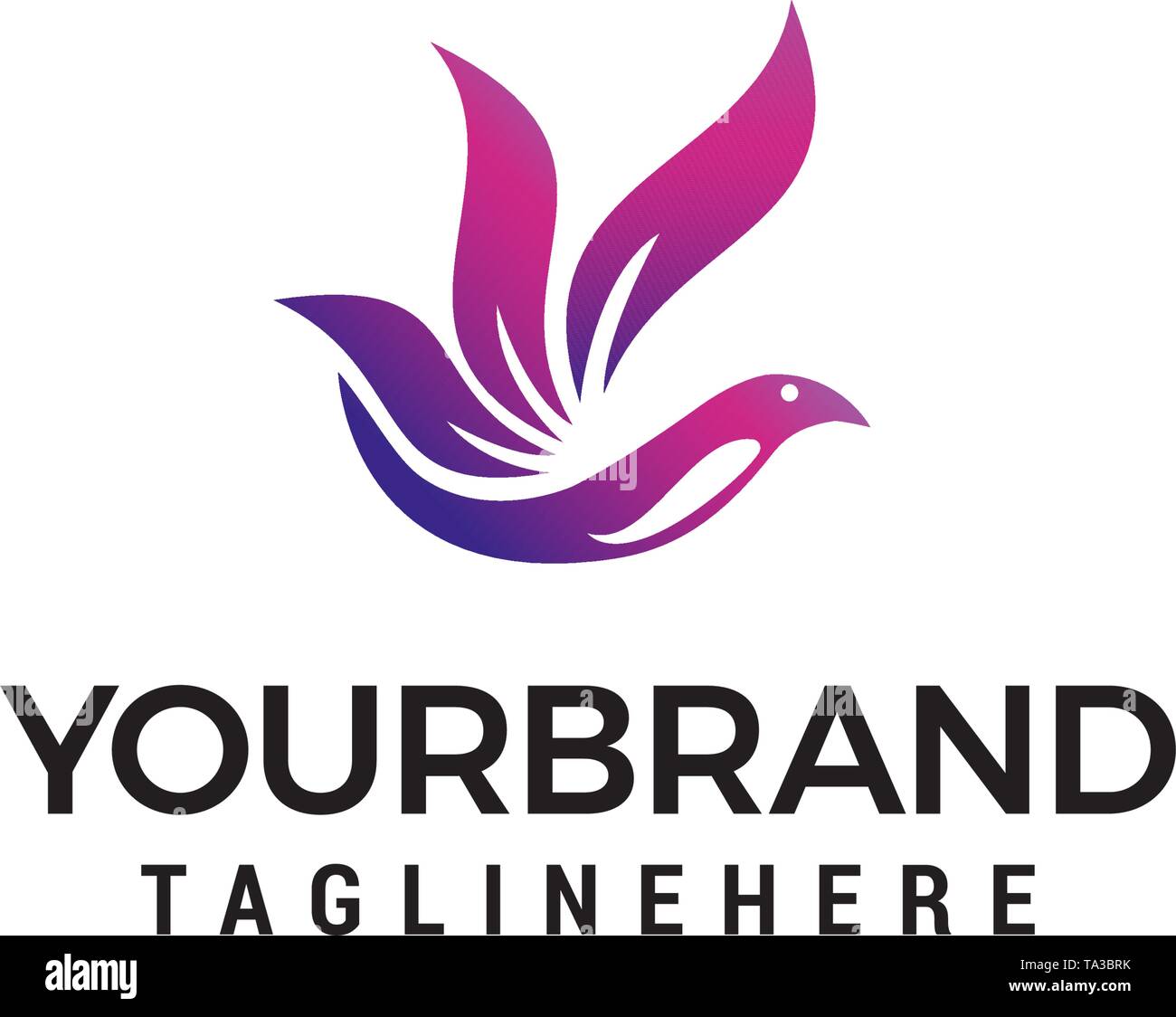 Speed bird logo hi-res stock photography and images - Alamy