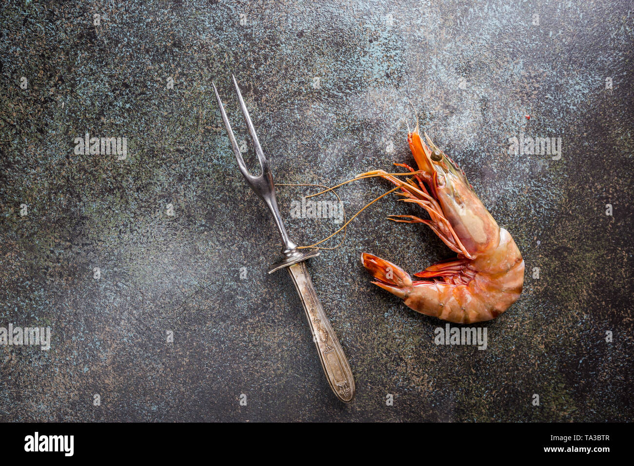Raw fresh Tiger Prawn Stock Photo - Alamy